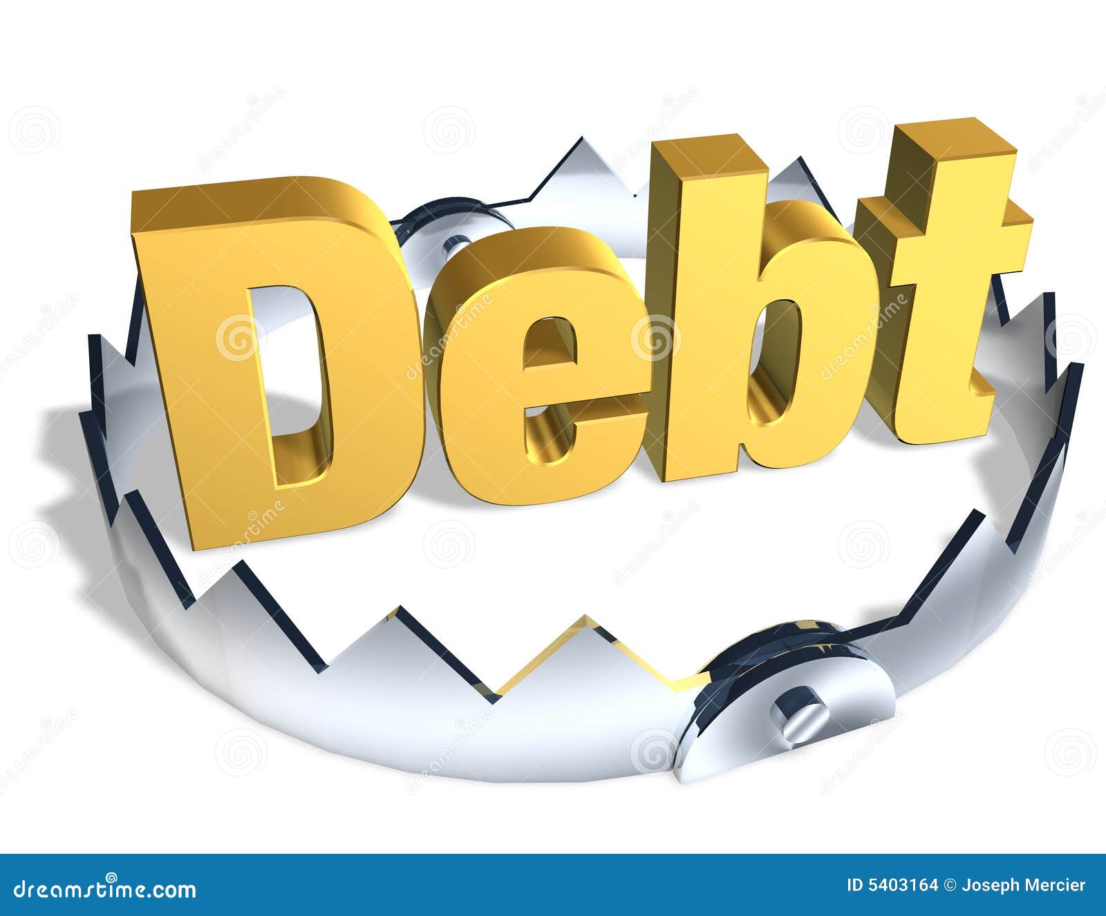 Debt Trap stock illustration. Illustration of bankrupt - 5403164