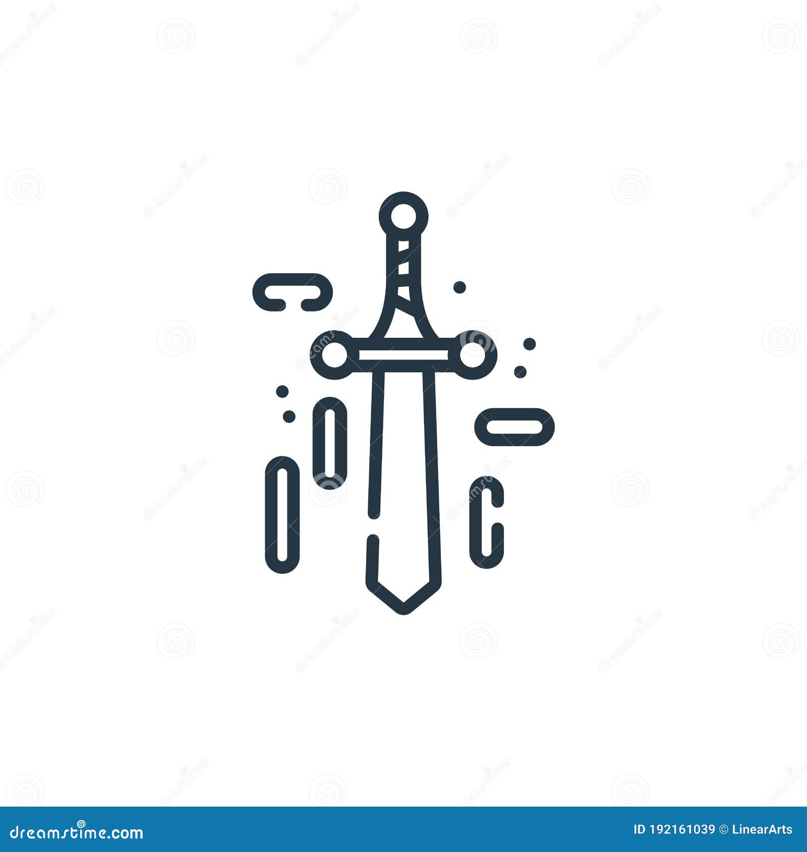 Debuff Icon Vector from Esports Concept. Thin Line Illustration of ...