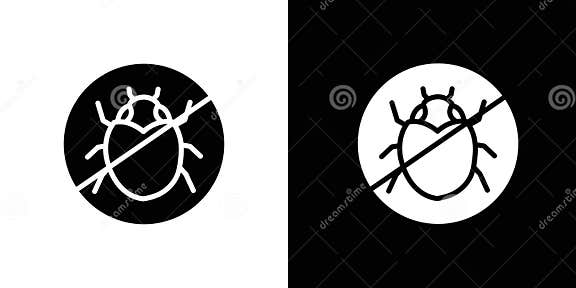 Debug Icon Isolated Flat Vector in Outline Stock Vector - Illustration ...