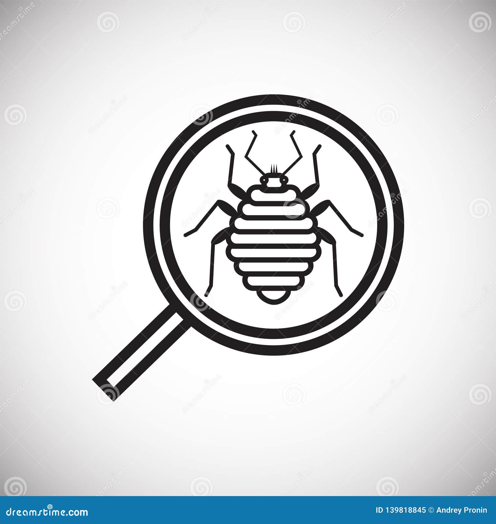 Debugging Icon on White Background for Graphic and Web Design, Modern ...
