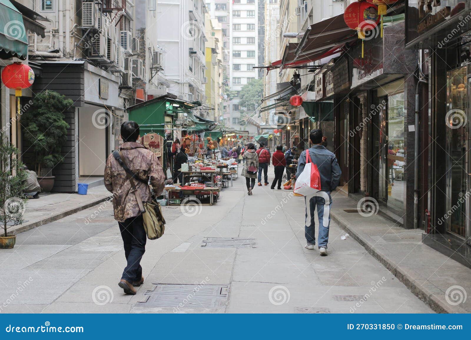 28 Dec 2013 the Upper Lascar Row at Central, Hong Kong Editorial Image ...