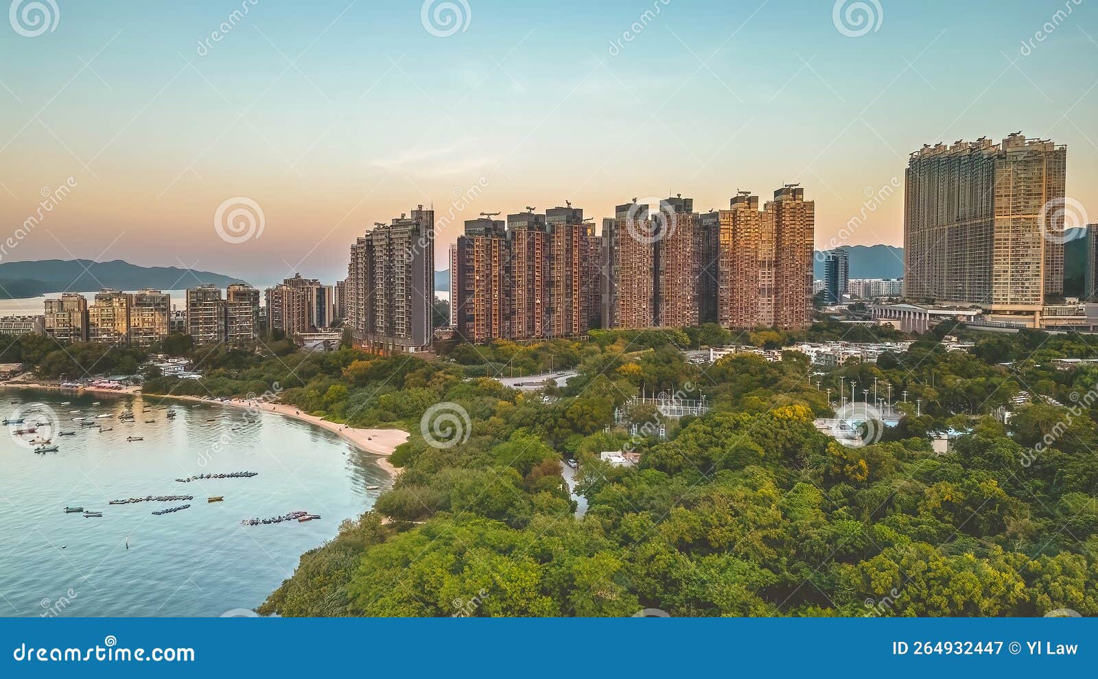 Wu Kai Sha Area with Modern Residential Building 23 Dec 2022 Stock ...