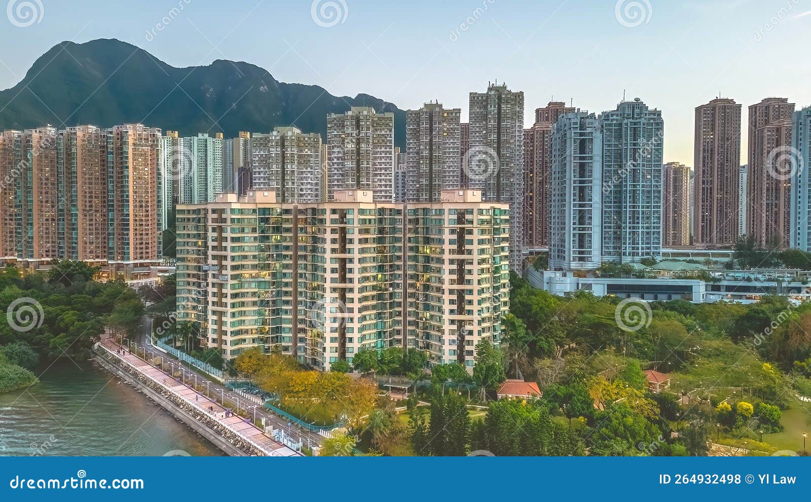 Wu Kai Sha Area with Modern Residential Building 23 Dec 2022 Stock ...