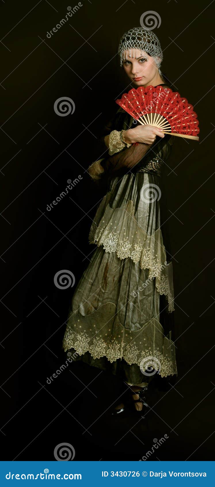 Decadence with a red fan stock photo. Image of decadence - 3430726