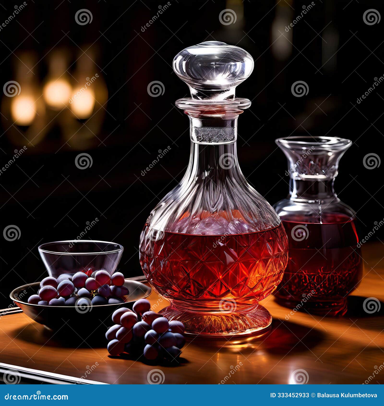 Decanter Glassware Specialized Containers Made of Glas Stock Image ...