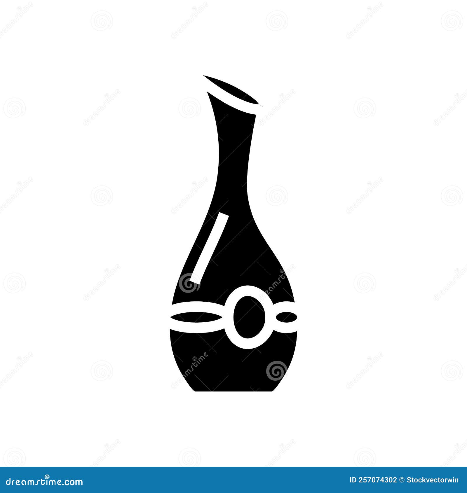 Decanter Wine Glyph Icon Vector Illustration Stock Vector ...
