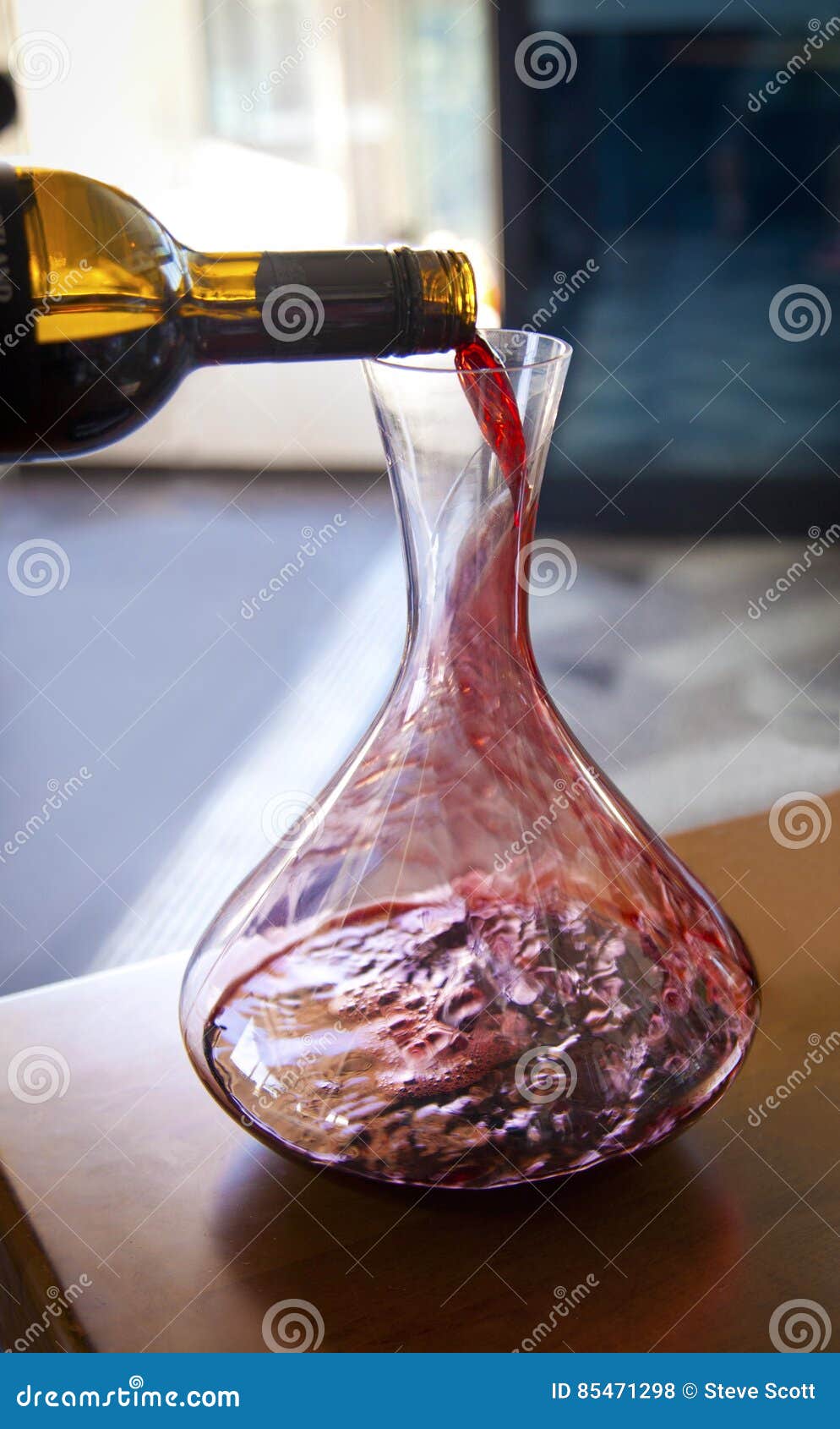 Decanting stock photo. Image of ruby, tasting, carafe - 85471298