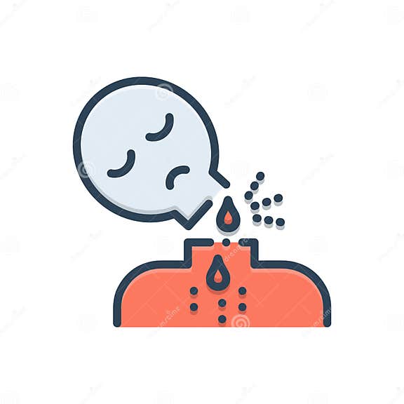 Color Illustration Icon for Decapitate, Beheading and Kill Stock ...