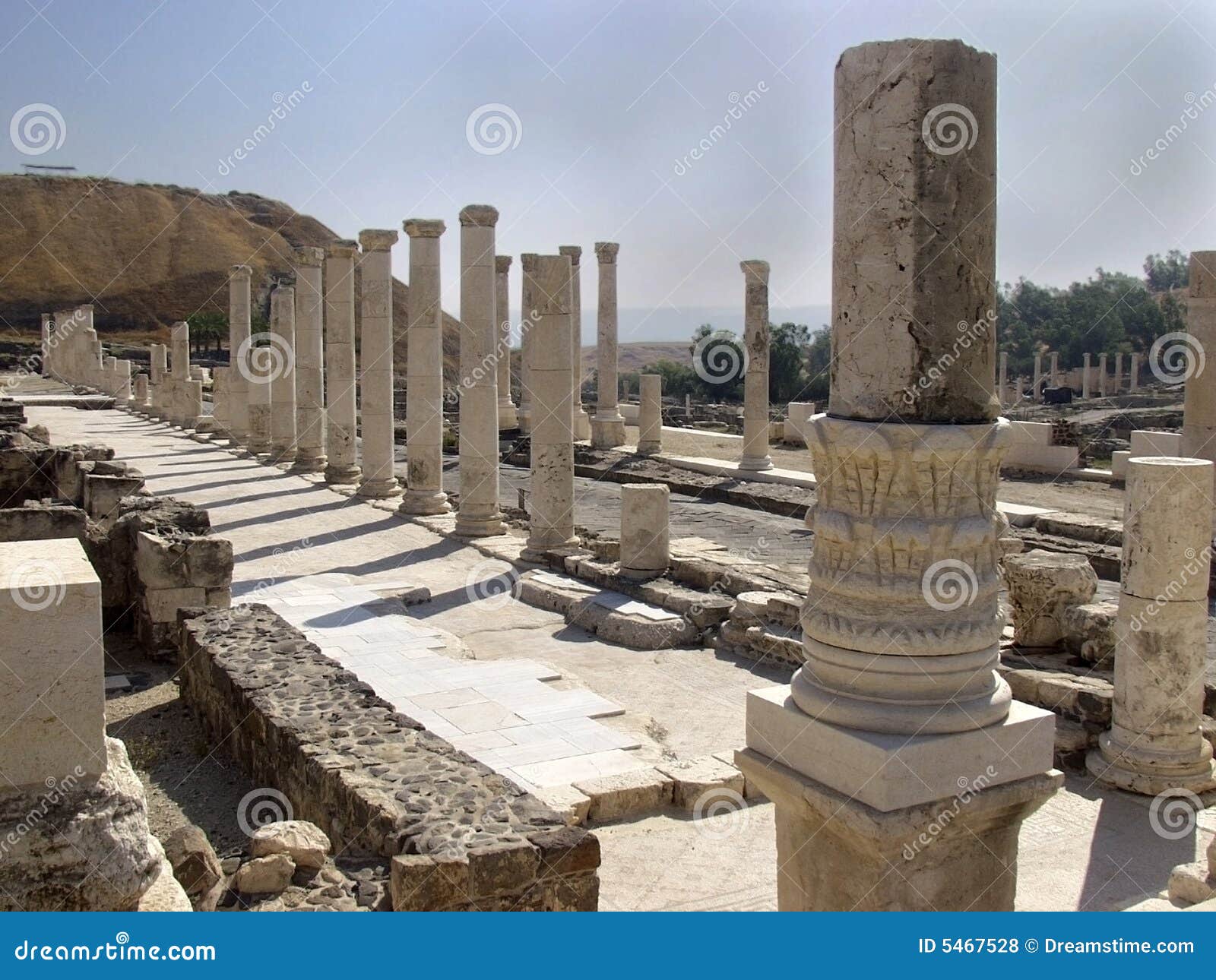 Decapolis City of Beth Shean in Israel Stock Photo - Image of ...