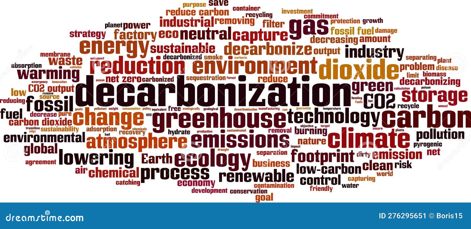 Decarbonization word cloud stock vector. Illustration of carbon - 276295651