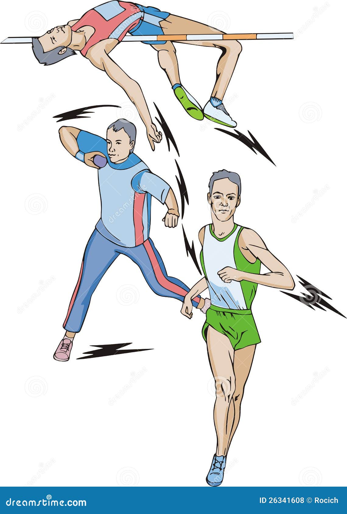 Decathlon Vector Illustration | CartoonDealer.com #26341608