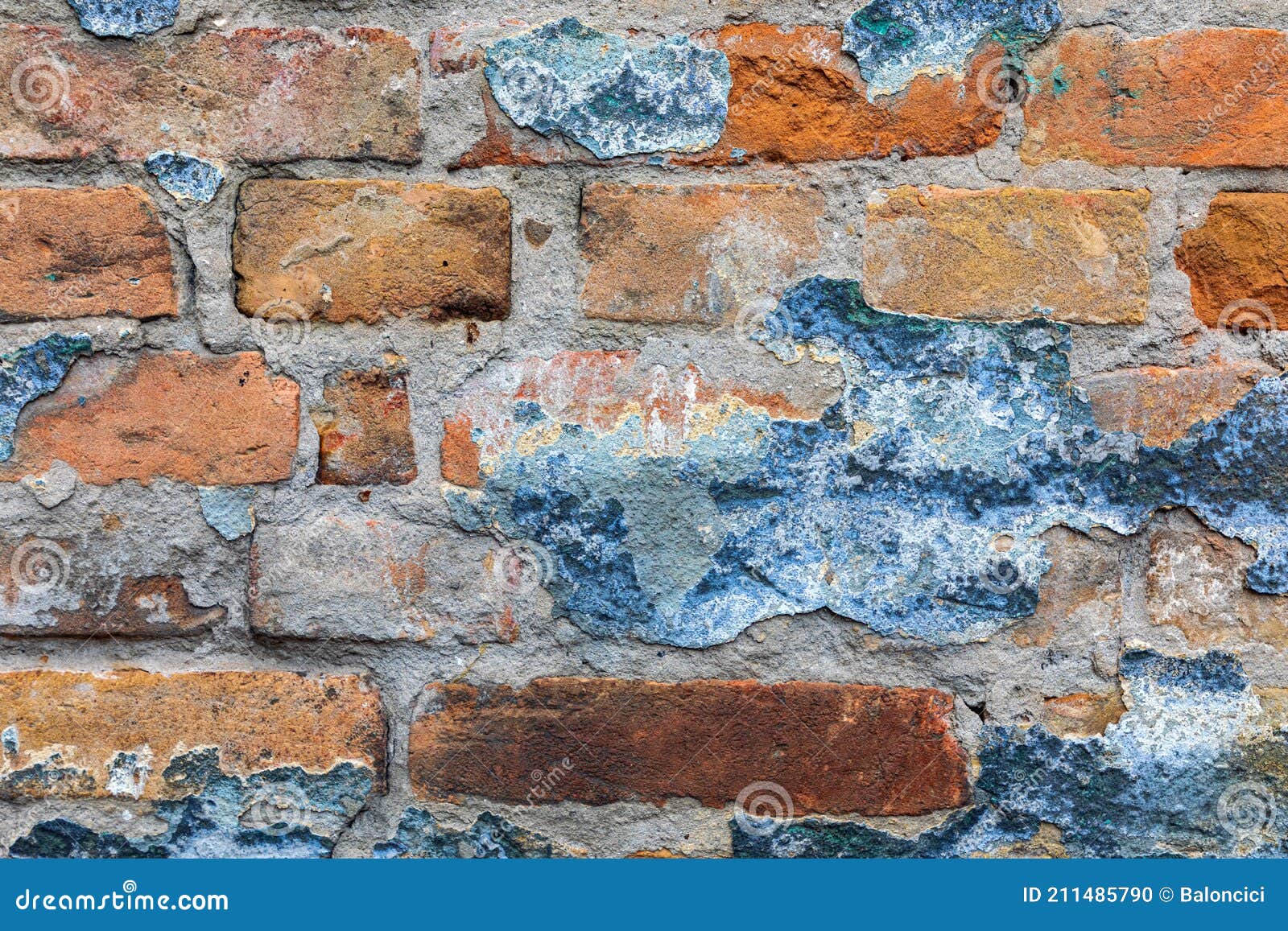 Decay Bricks Wall stock photo. Image of damage, structure - 211485790
