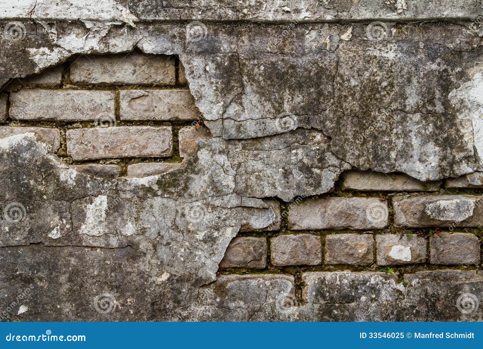 Decayed brick wall stock image. Image of building, cement - 33546025