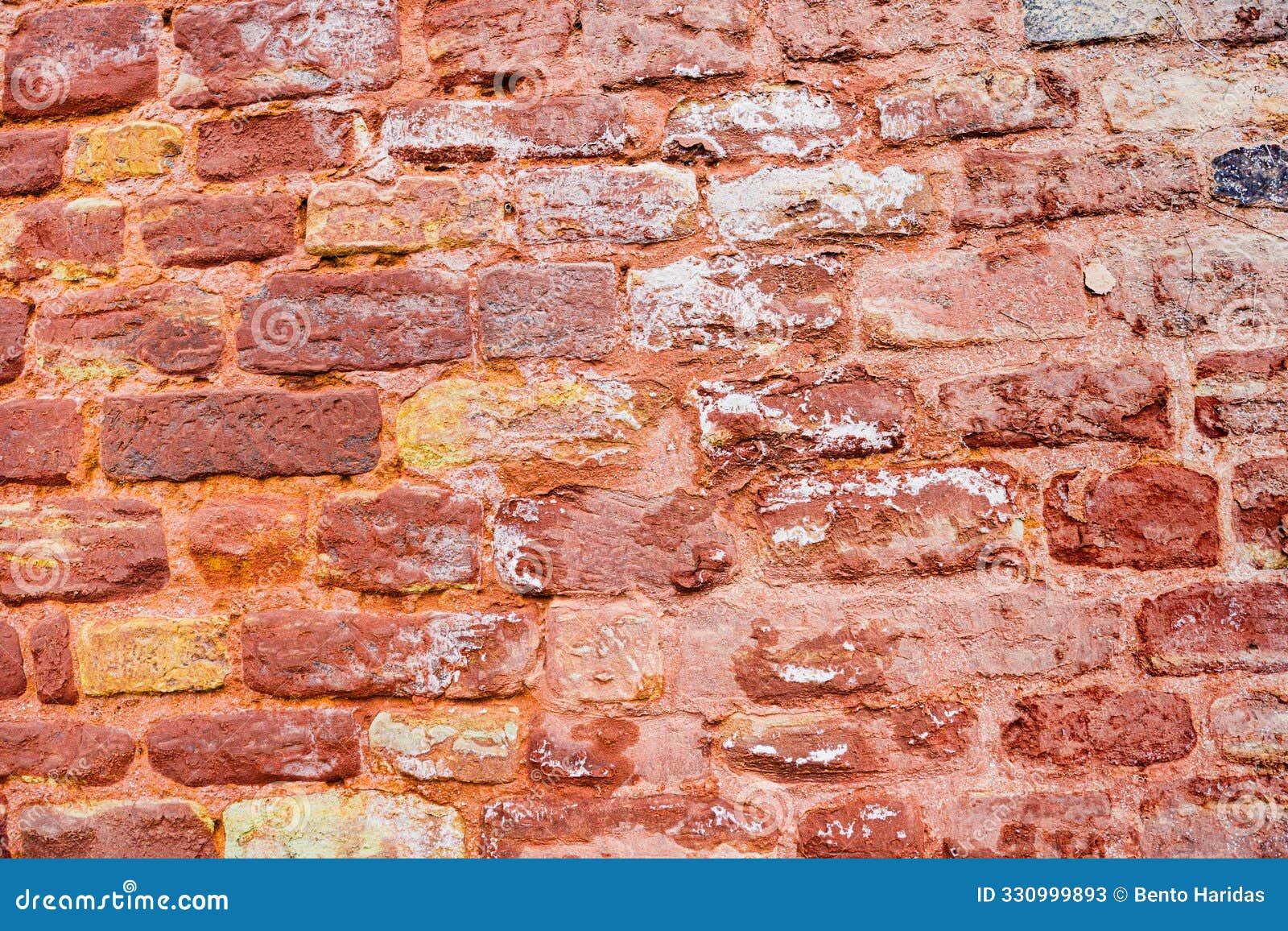 Decayed Brick Wall Texture Background Stock Image - Image of stain ...