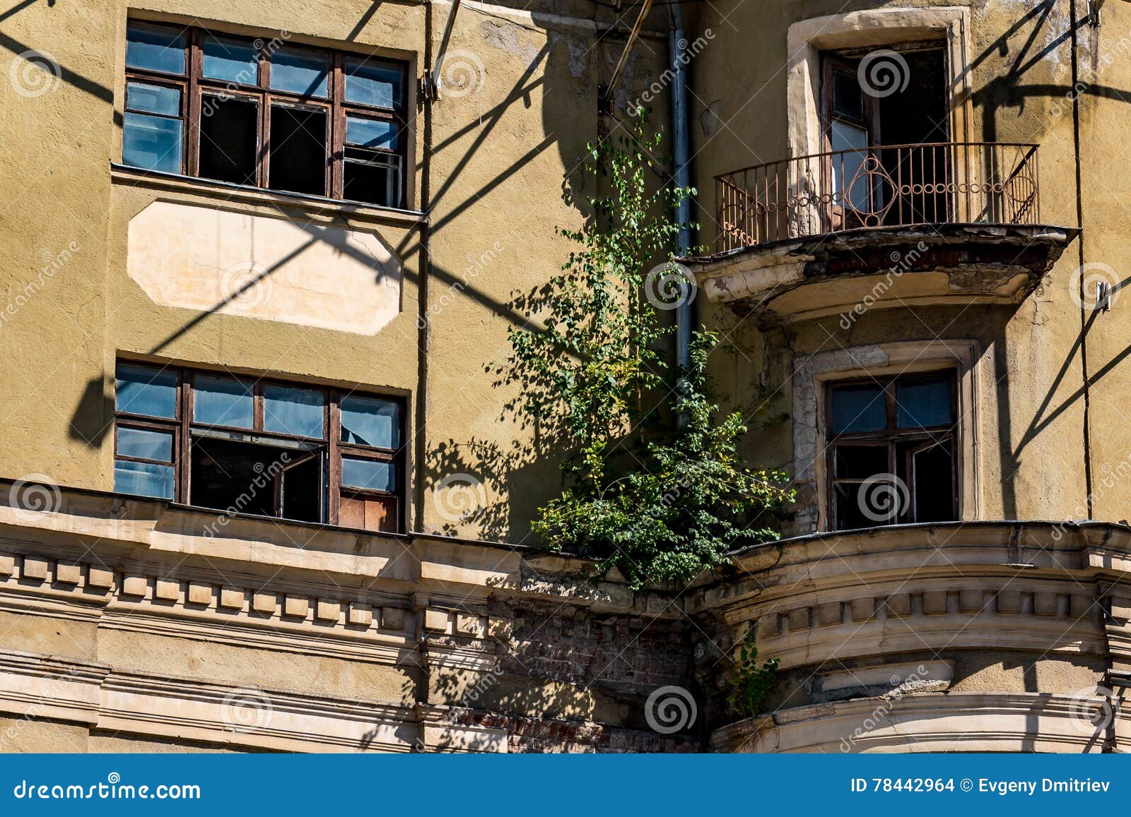 Decayed building stock photo. Image of construction, life - 78442964