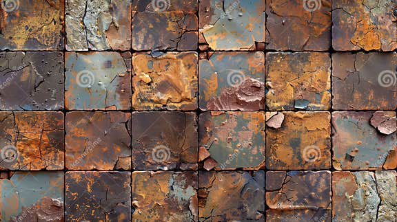 Decayed Metal Exhibits Rusty Texture, with Rough and Uneven Surfaces ...