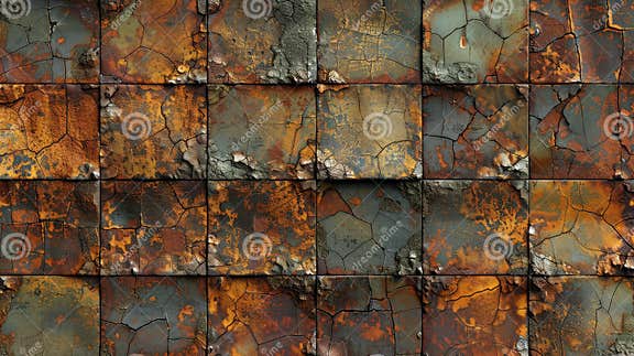 Decayed Metal Exhibits Rusty Texture, with Rough and Uneven Surfaces ...