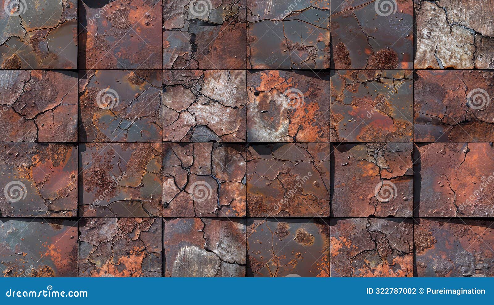 Decayed Metal Surface Displays Rough and Uneven Texture with Rust ...