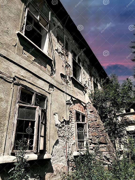 Decayed Old Castle Historical Ruins Stock Photo - Image of alley ...