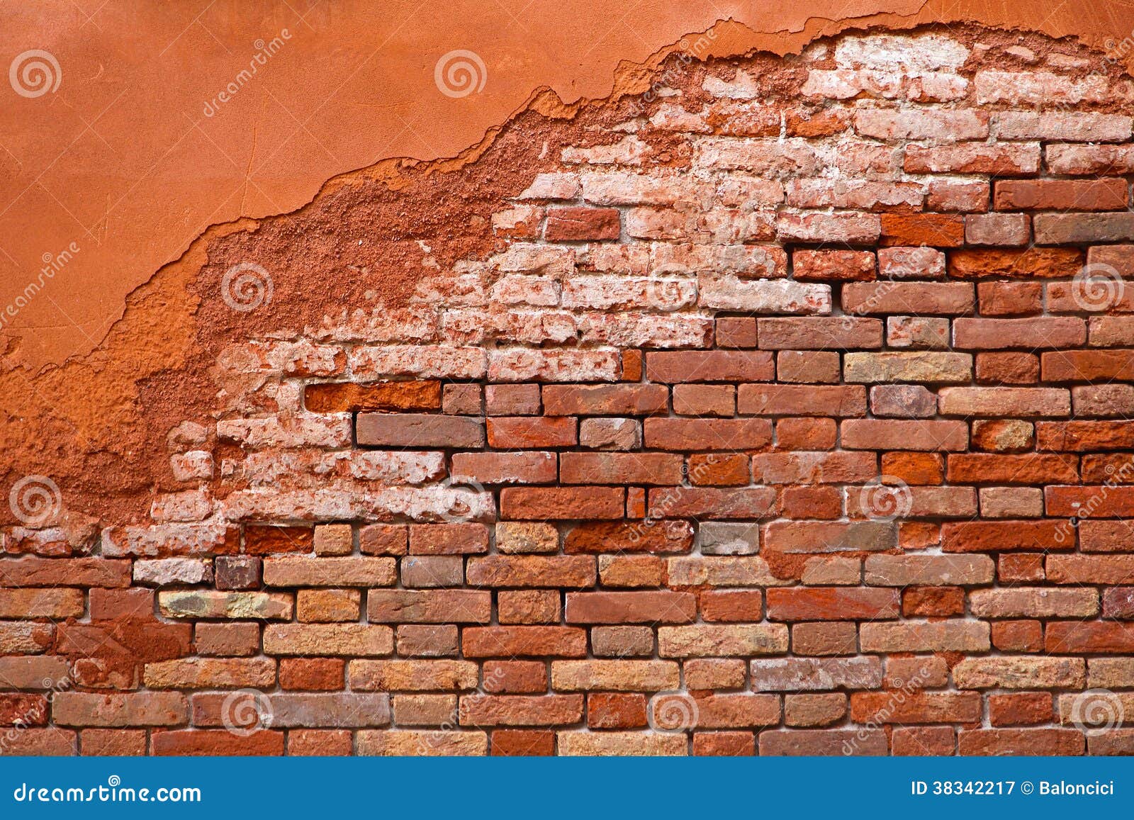 Decayed wall stock image. Image of wall, house, orange - 38342217