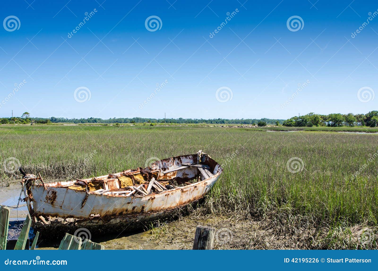 Decaying Boat stock photo. Image of fishing, wooden, neglected - 42195226