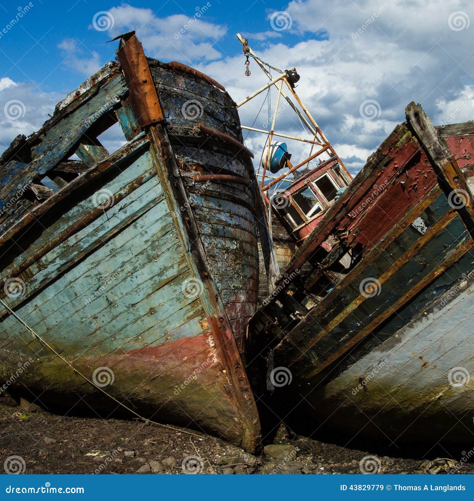 Decaying Boats stock image. Image of transportation, boats - 43829779