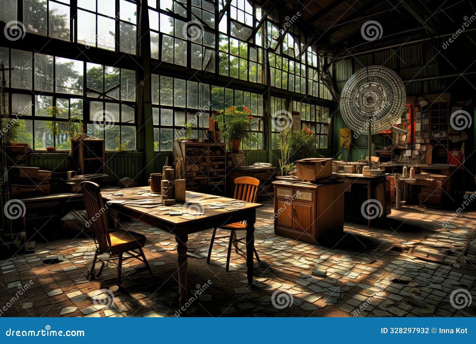 Decaying Brick Building Interior Abandoned Structure with Exposed Walls ...