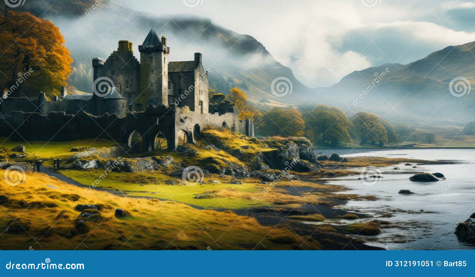 Decaying Castle In The Scottish Landscape A Journey Into The Past ...