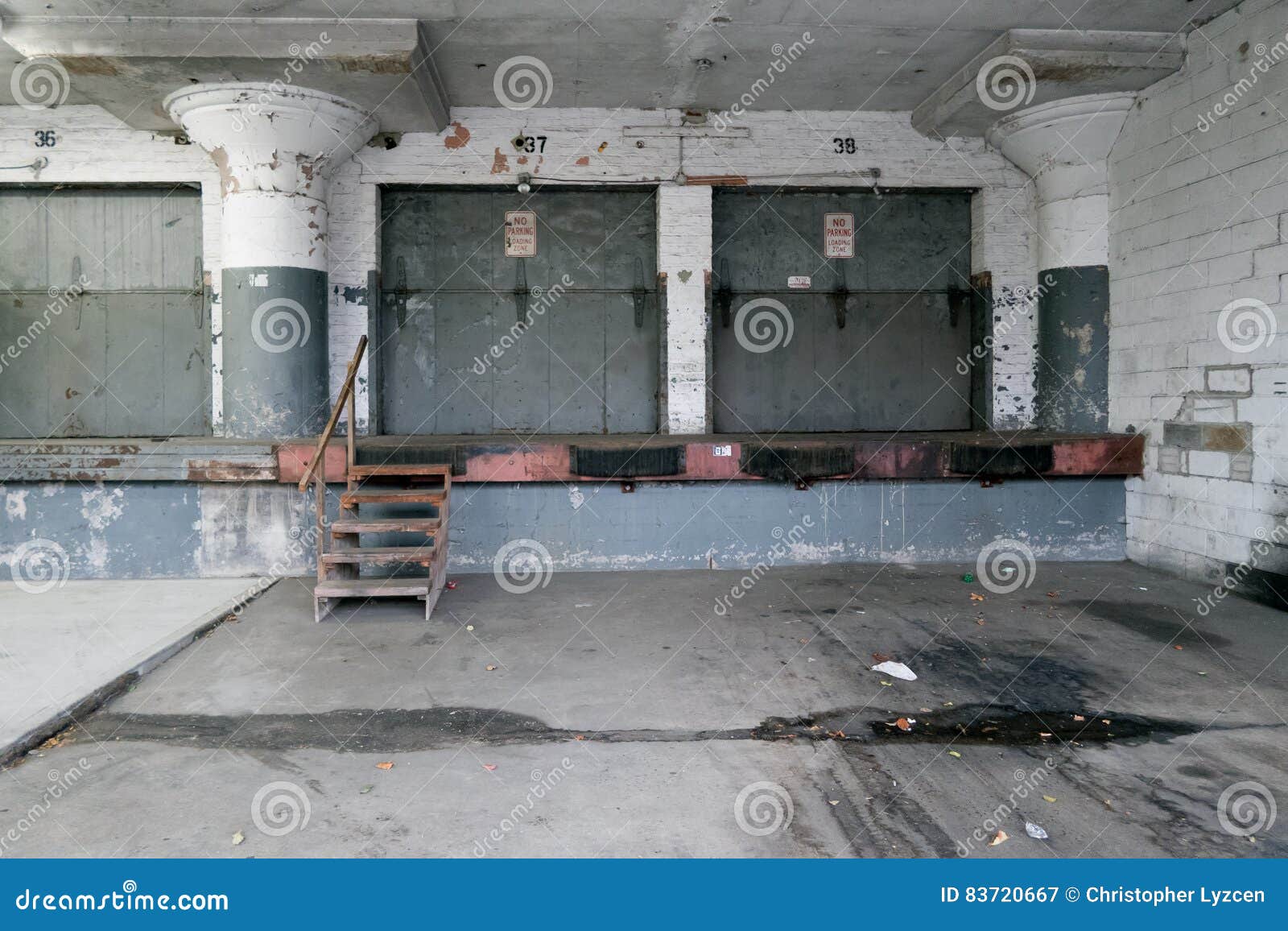 Decaying loading bay stock image. Image of area, decaying - 83720667