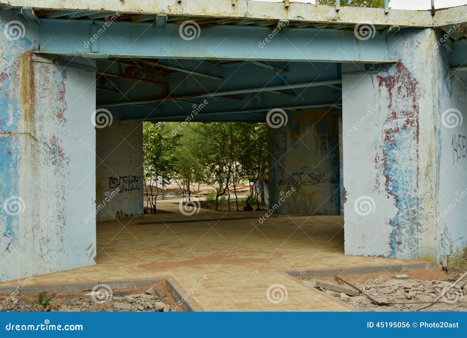 A decaying metal structure stock photo. Image of weathered - 45195056