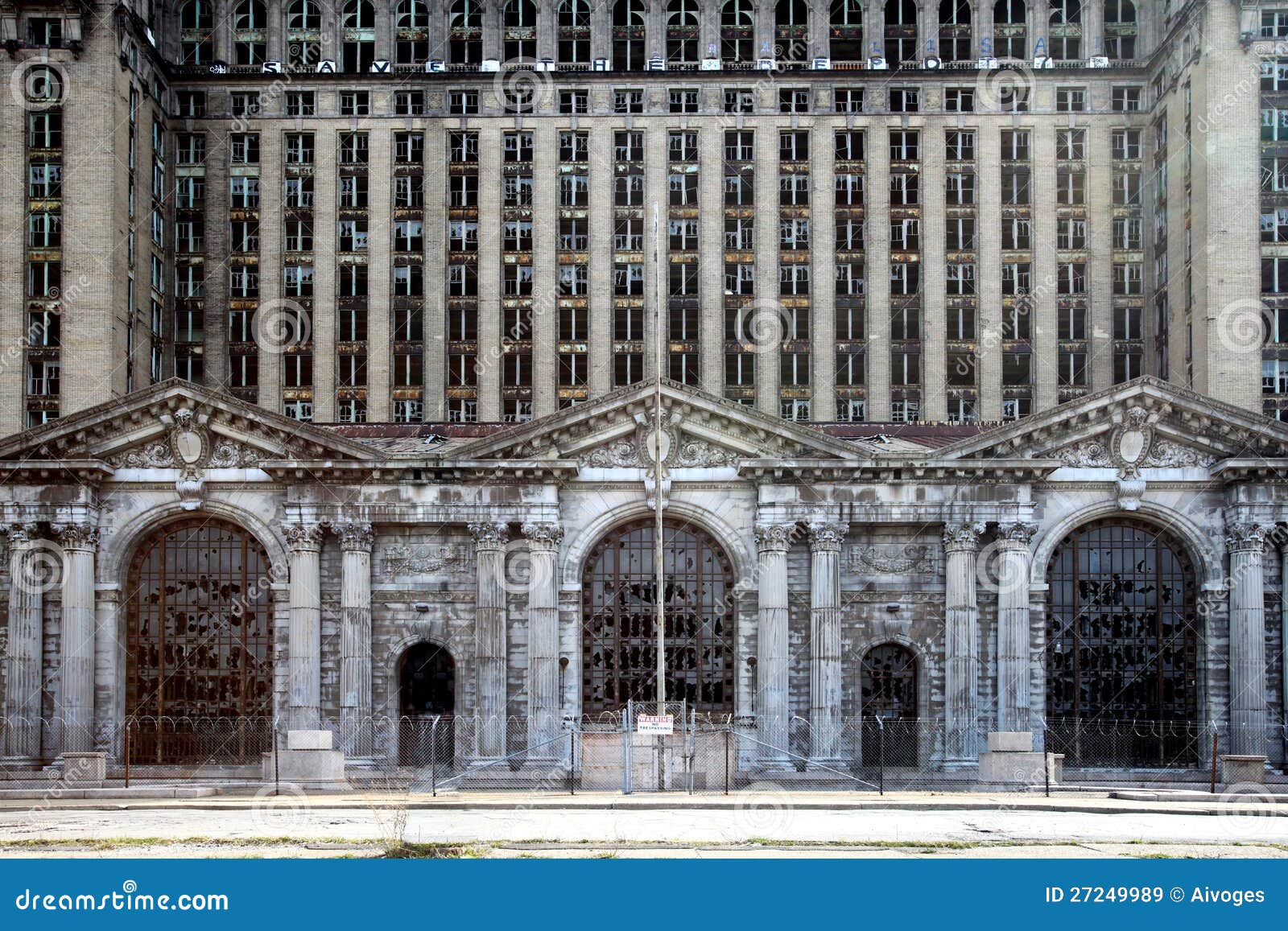 Decaying Highway Leading To Abandoned Bridge Royalty-Free Stock Photo ...