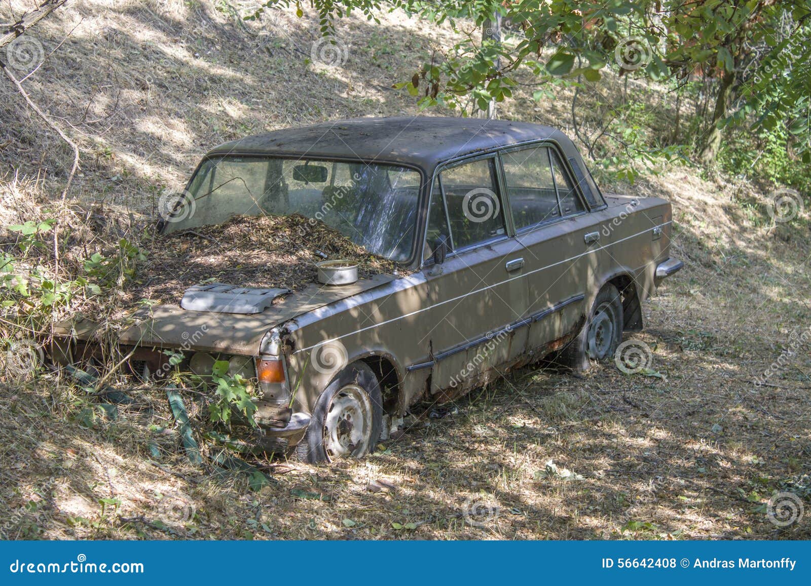 A Decaying Russian Lada Car Stock Photo - Image of europe, industry ...