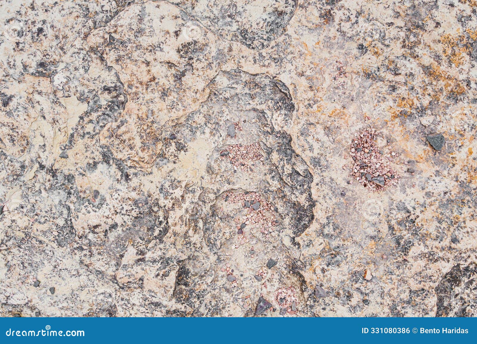 Decaying Stone Floor Texture with Eroded Surface Stock Photo - Image of ...