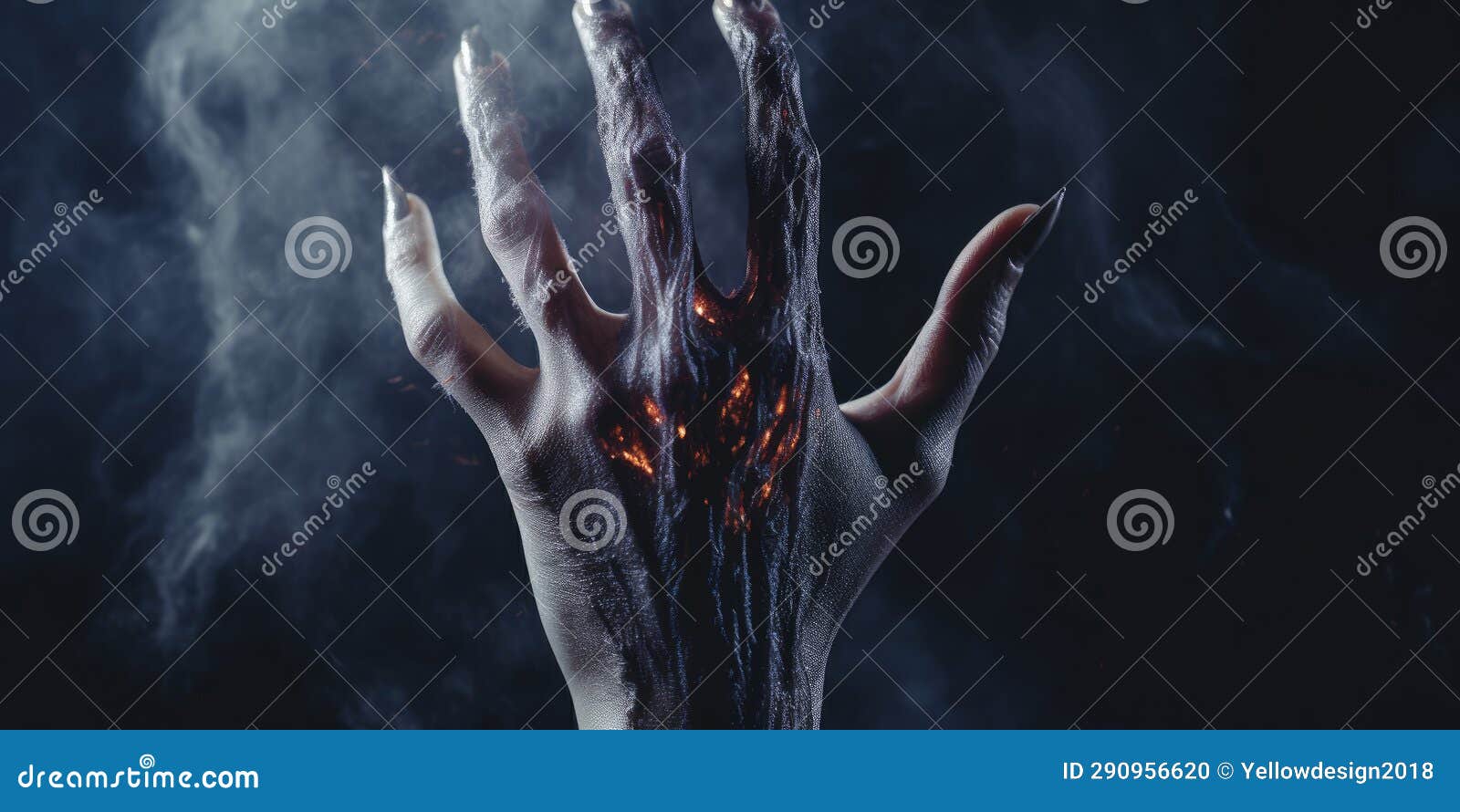 Decaying Vampire Hand, Withered By Daylight Created By AI Stock Photo ...