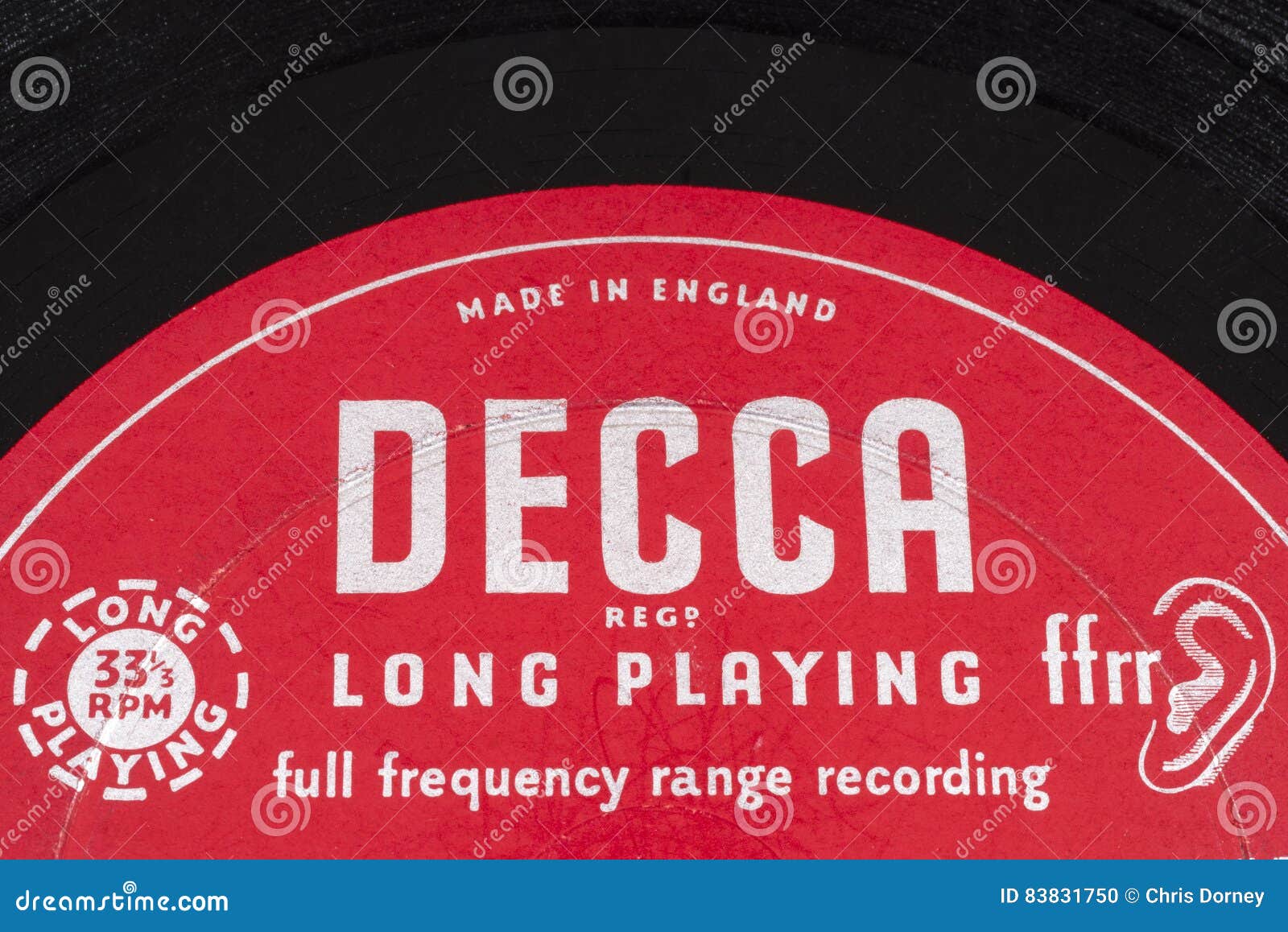 Decca enregistre le logo image éditorial. Image of musique - 83831750
