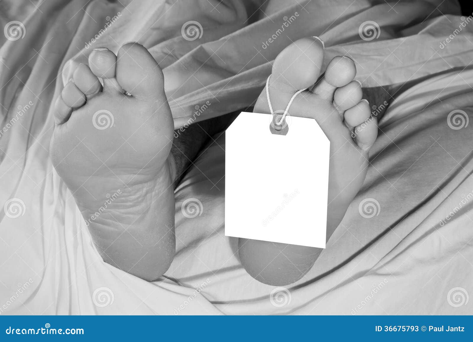 Deceased man with toe tag stock image. Image of human - 36675793