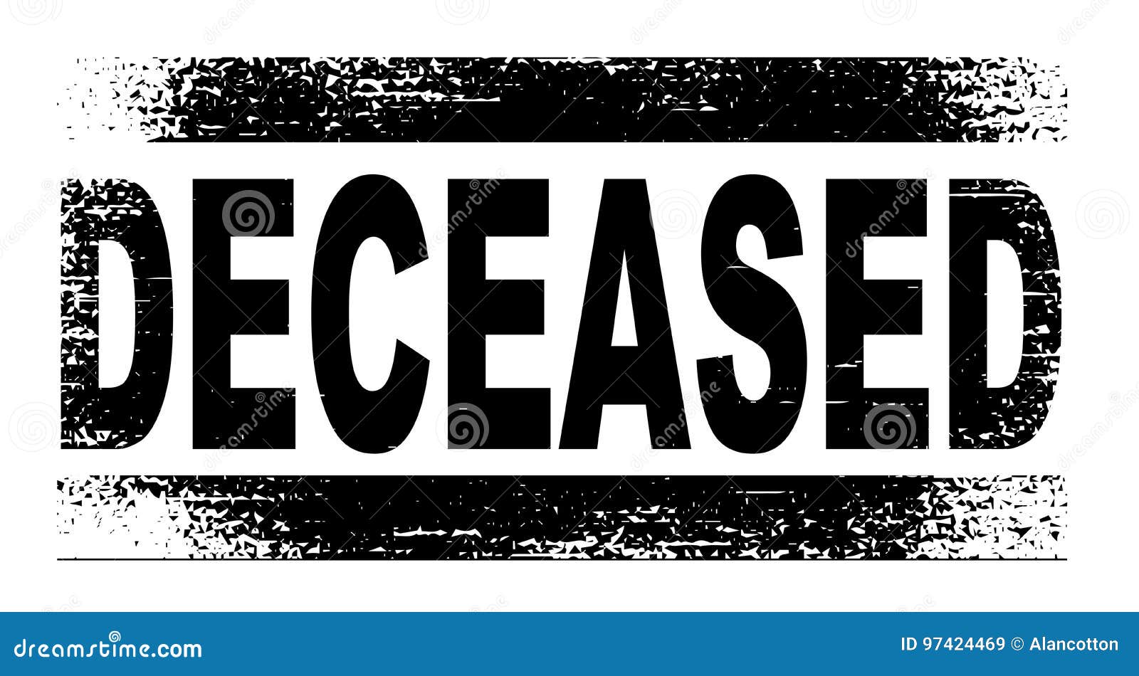 DECEASED STAMP ON WHITE BACKGROUND Royalty-Free Stock Image ...