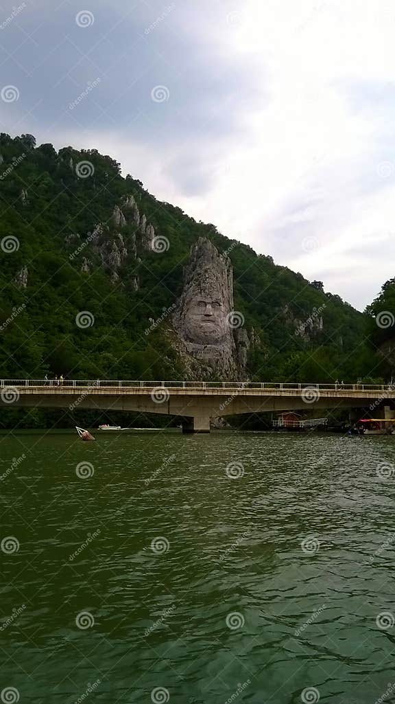 Decebal head rock stock image. Image of gorge, attraction - 112920377