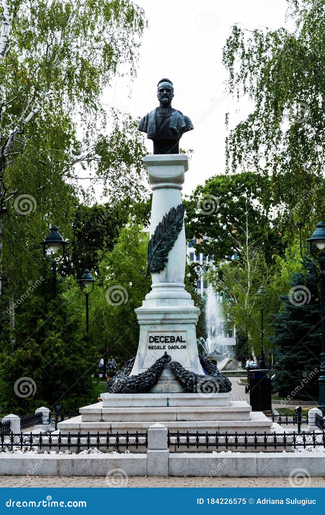 Decebal king statue stock image. Image of ancient, decebalus - 184226575