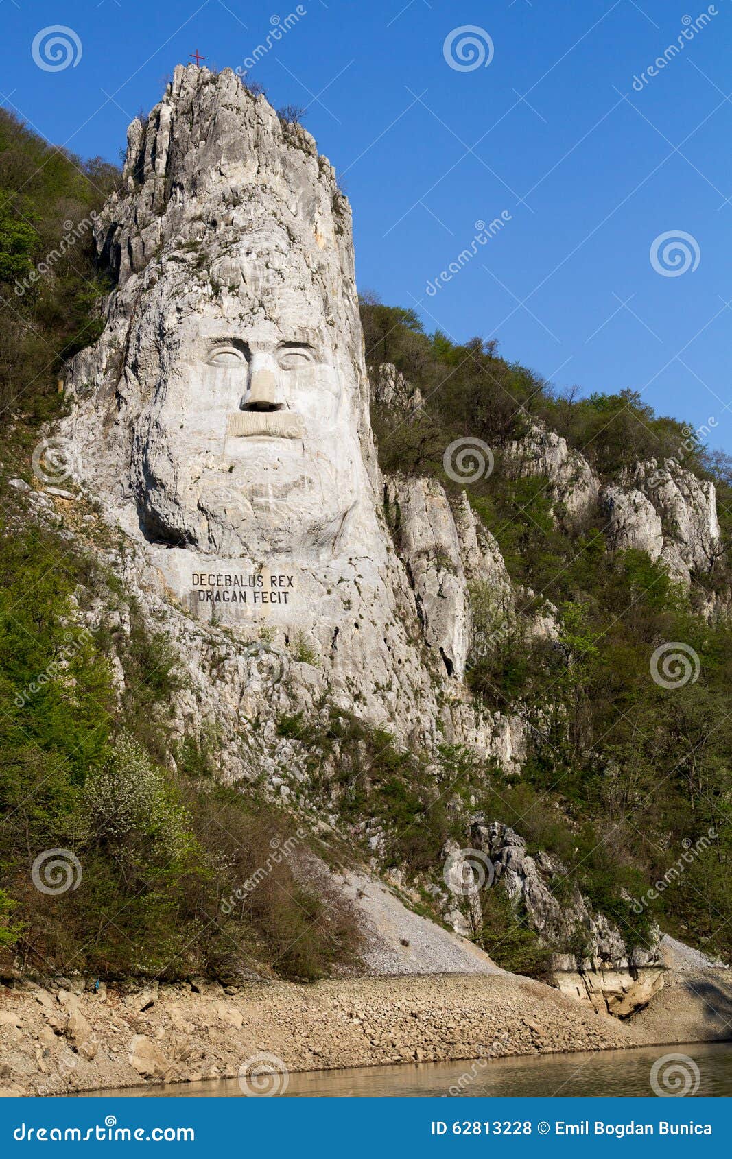 Decebalus Rex on the Danube Stock Photo - Image of monument, orsova ...
