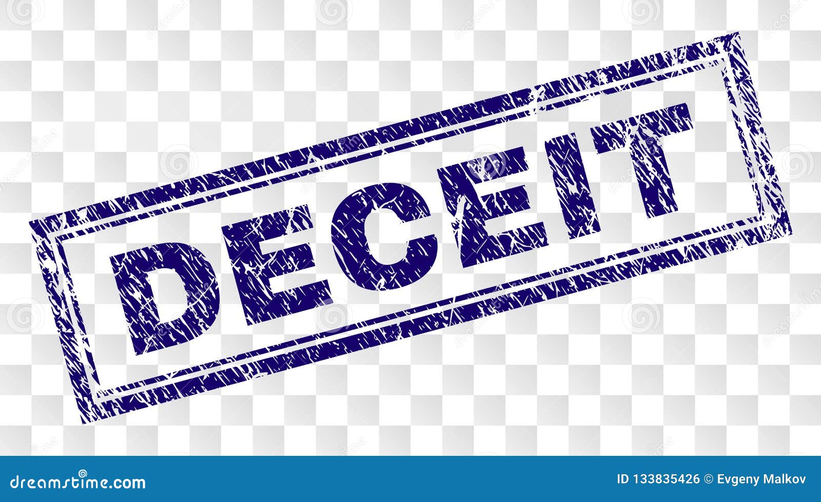 Scratched DECEIT Rectangle Stamp Stock Vector - Illustration of dirty ...