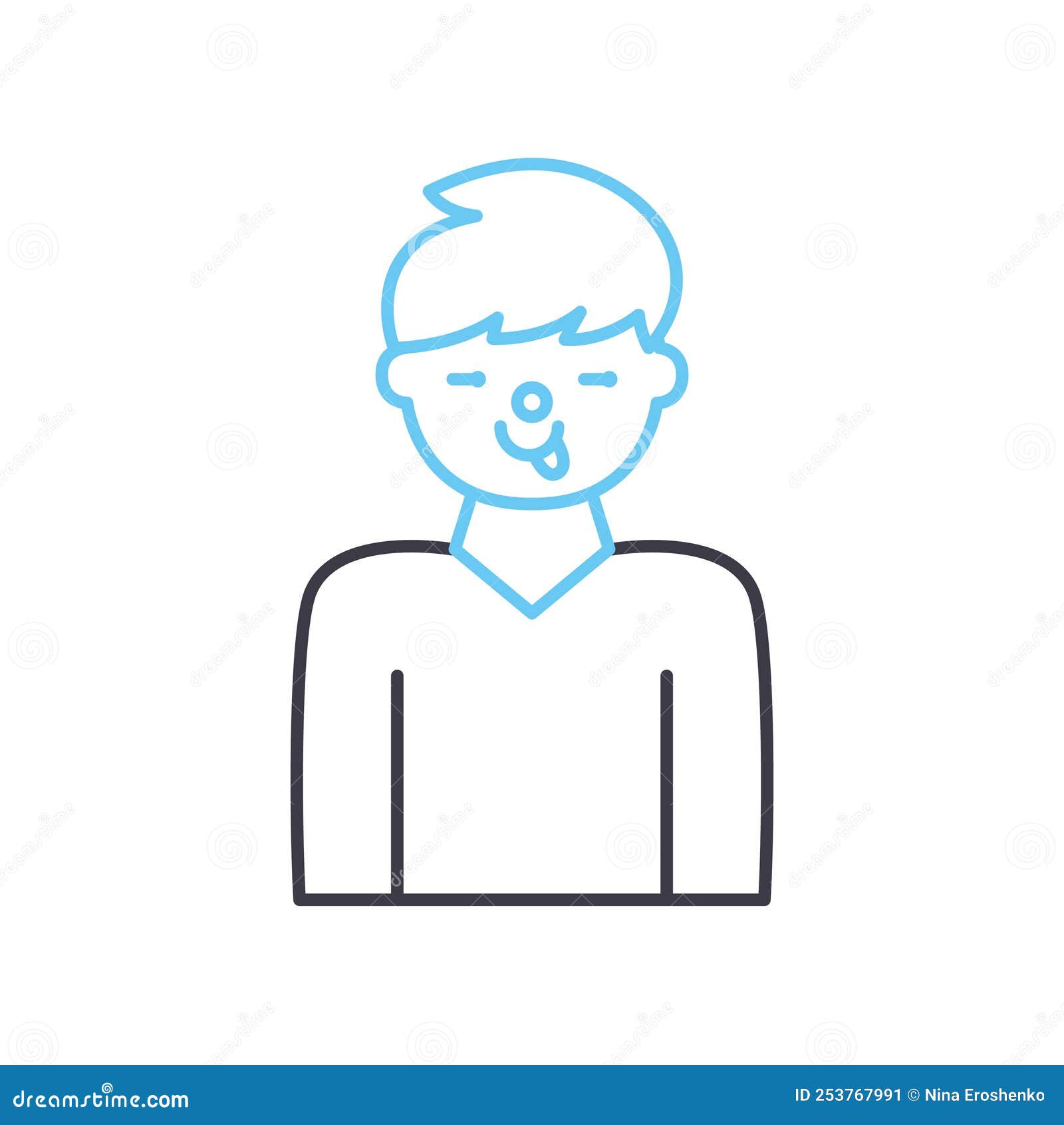 Deceive Line Icon, Outline Symbol, Vector Illustration, Concept Sign ...