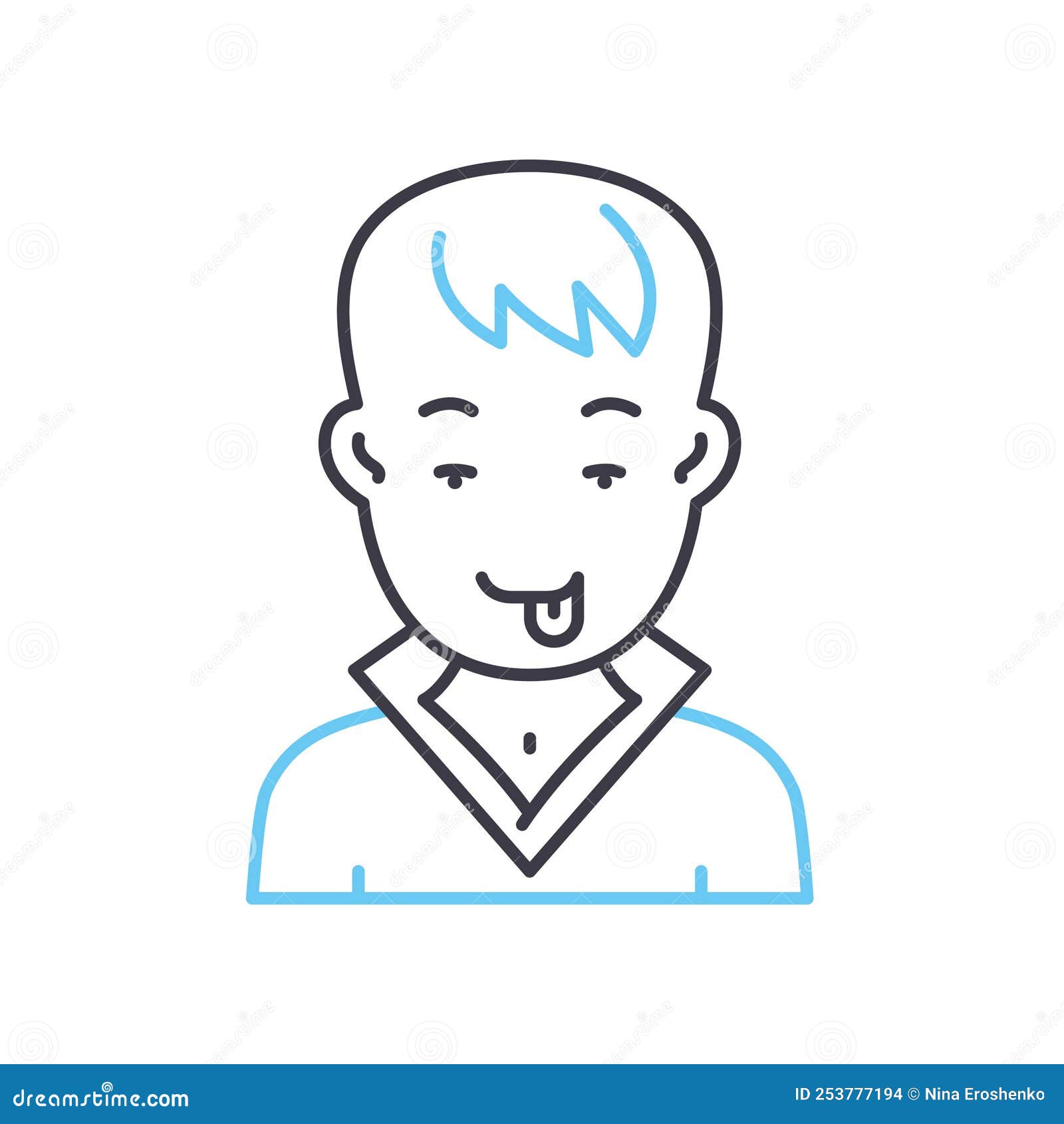 Deceive Line Icon, Outline Symbol, Vector Illustration, Concept Sign ...