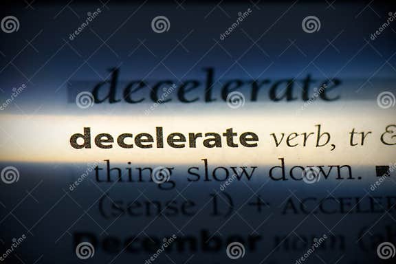 Decelerate stock photo. Image of definition, idea, closeup - 161578468