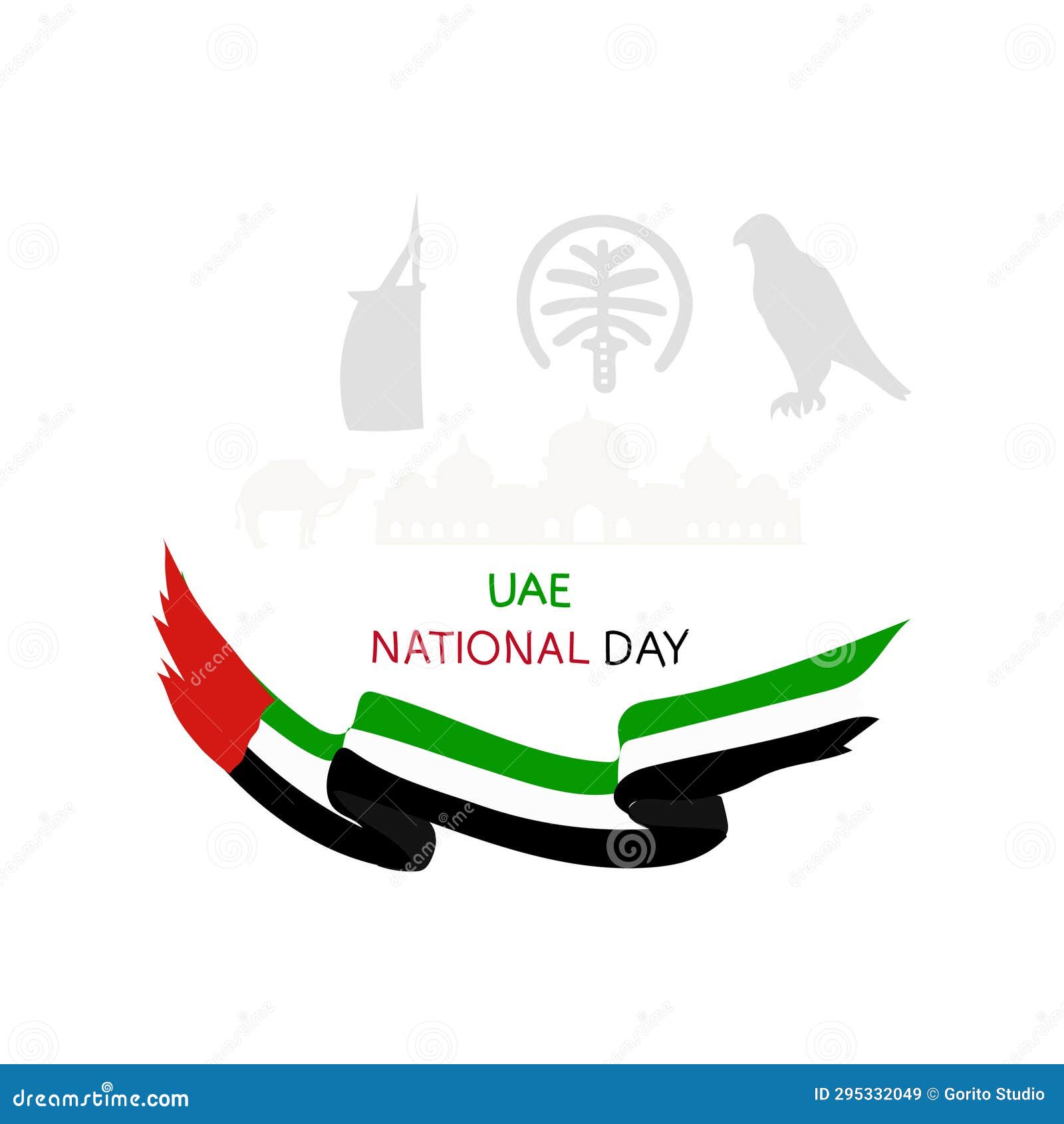 December 2 is UAE National Day Vector Illustration Stock Vector ...