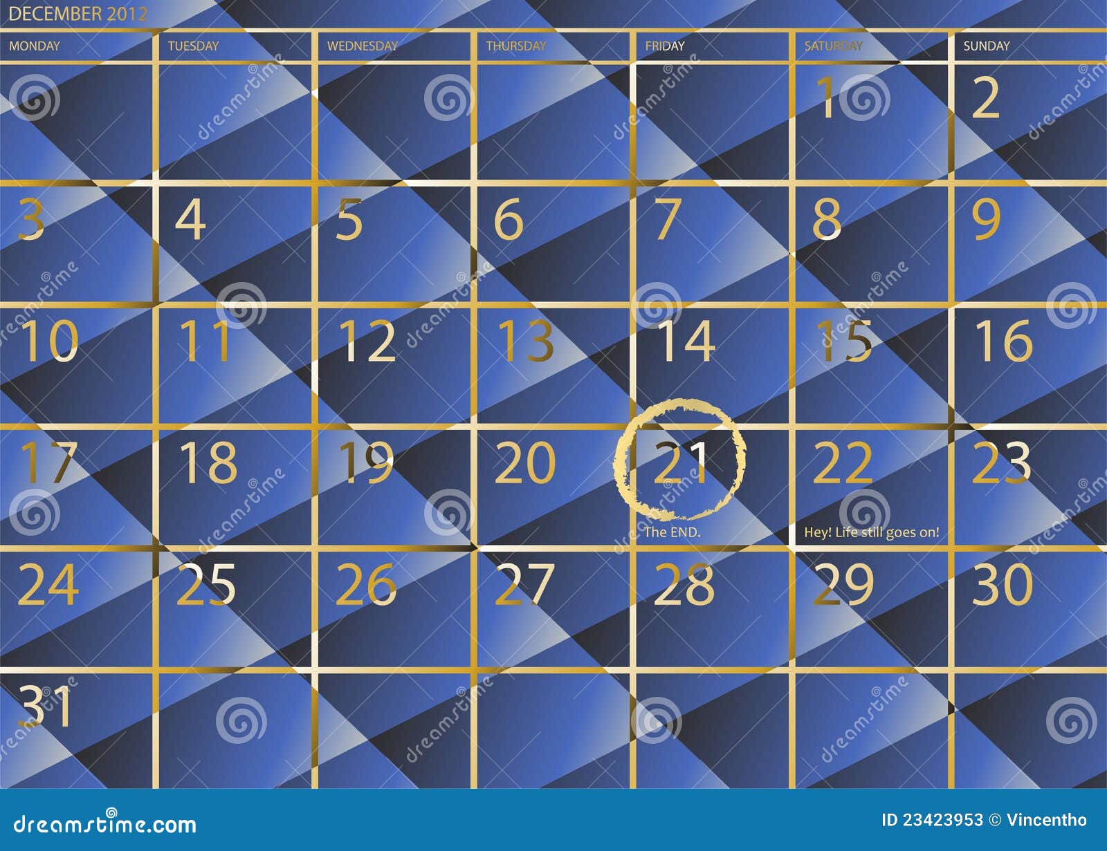 December 21st 2012 - the only Month that Matters. Stock Vector ...