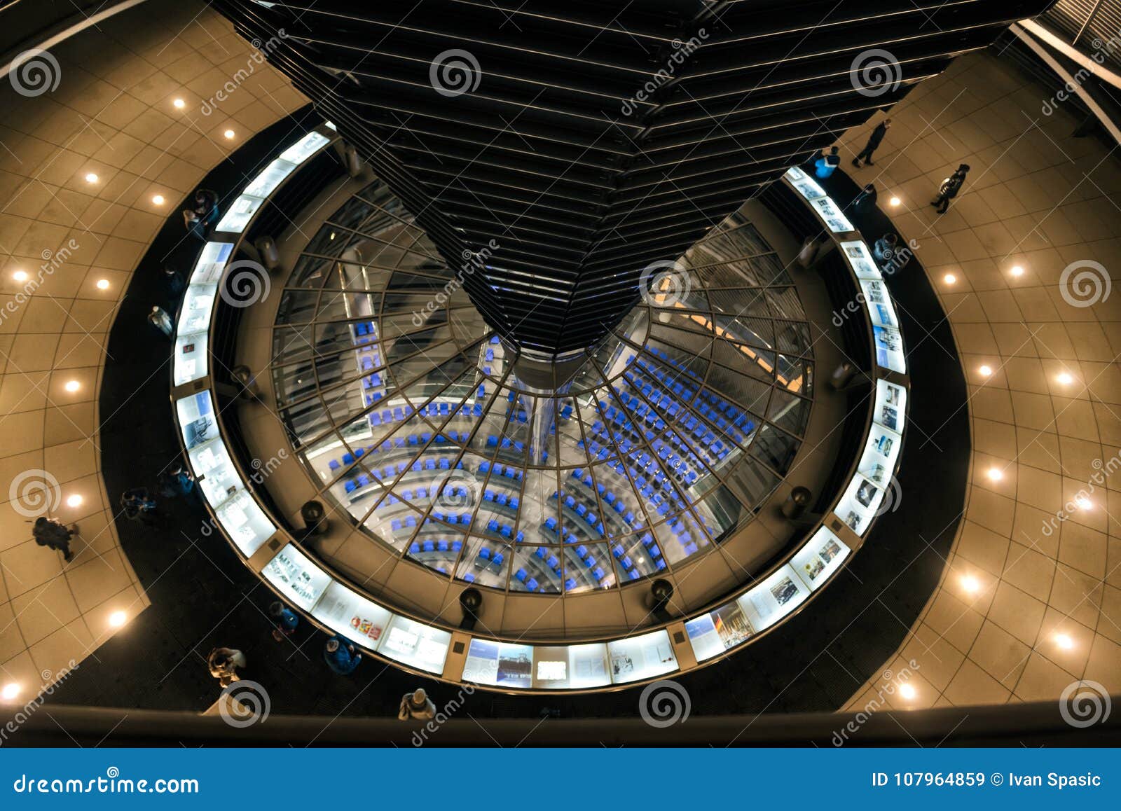 December 15. 2017 BERLIN: Inside the Cupola of the Reichstag Building ...