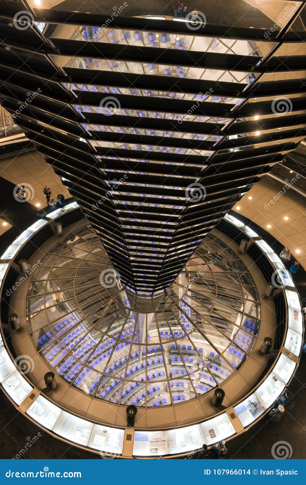 December 15. 2017 BERLIN: Inside the Cupola of the Reichstag Building ...