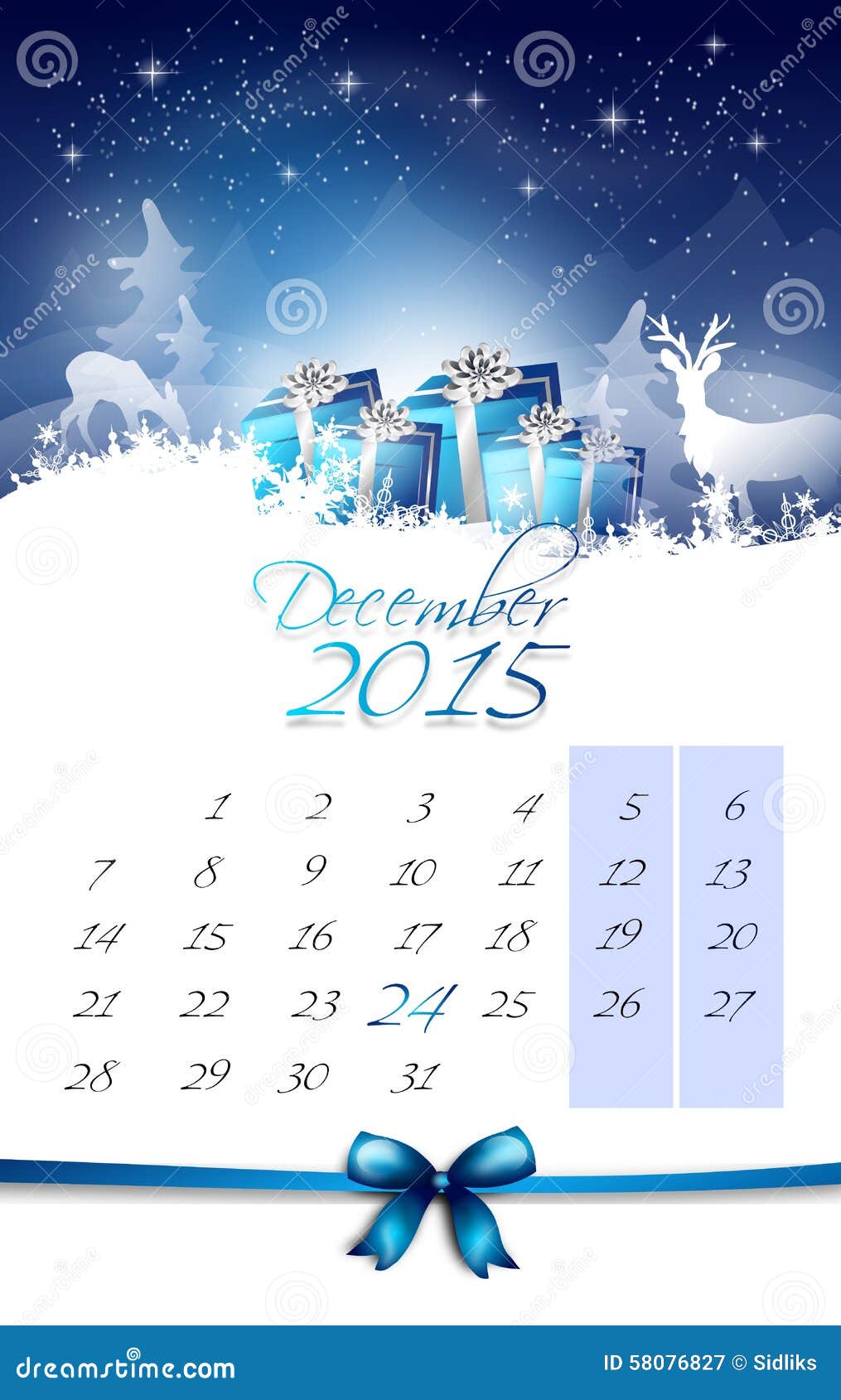 December calendar stock illustration. Illustration of landscape - 58076827