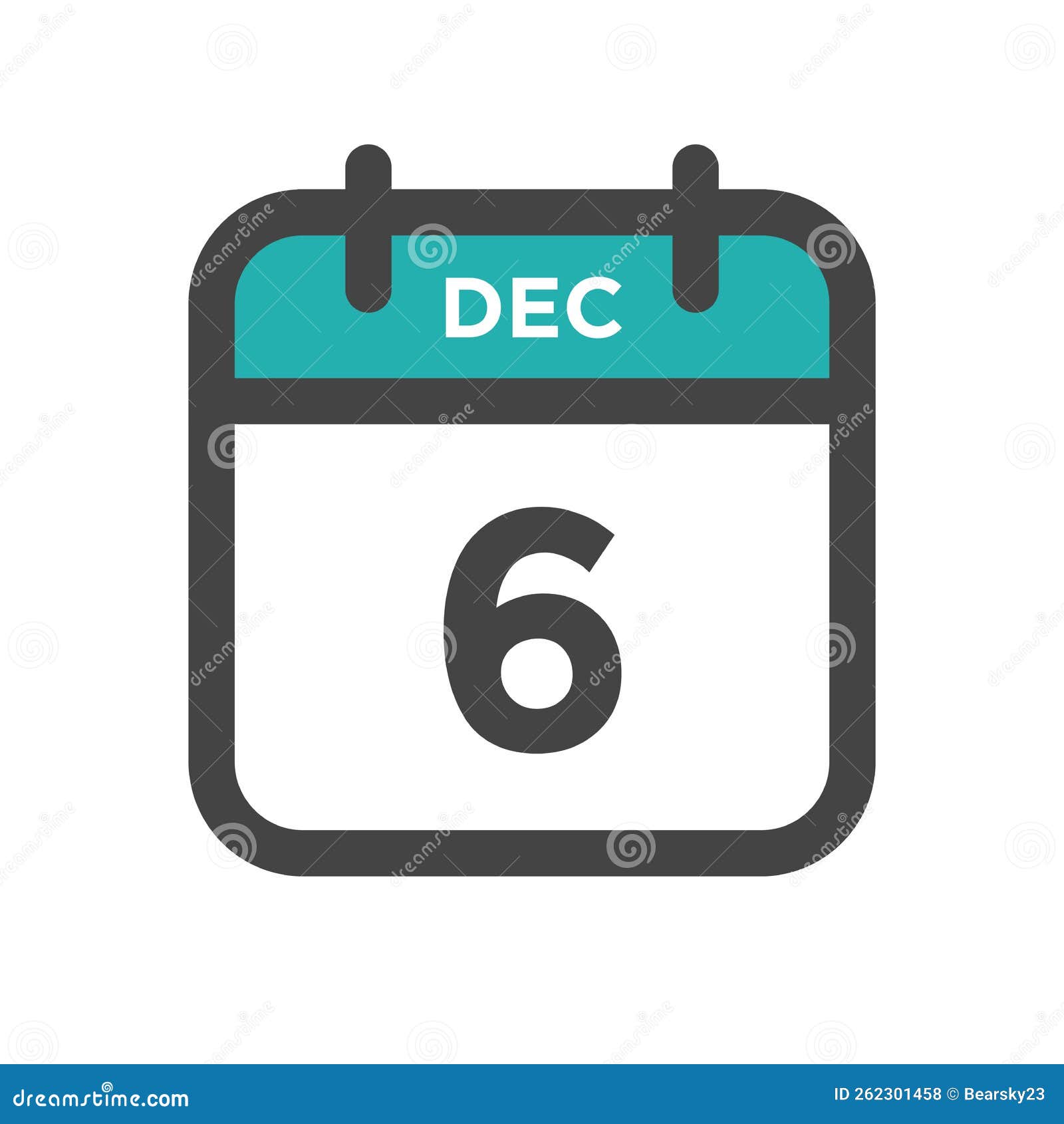 December 6 Calendar Day or Calender Date for Deadlines or Appointment ...